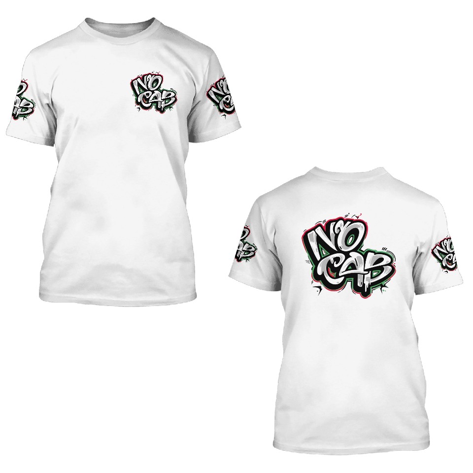 No Cap Graffiti 3D T Shirts – Bold Slang Street Art | ID 82269255 by ...