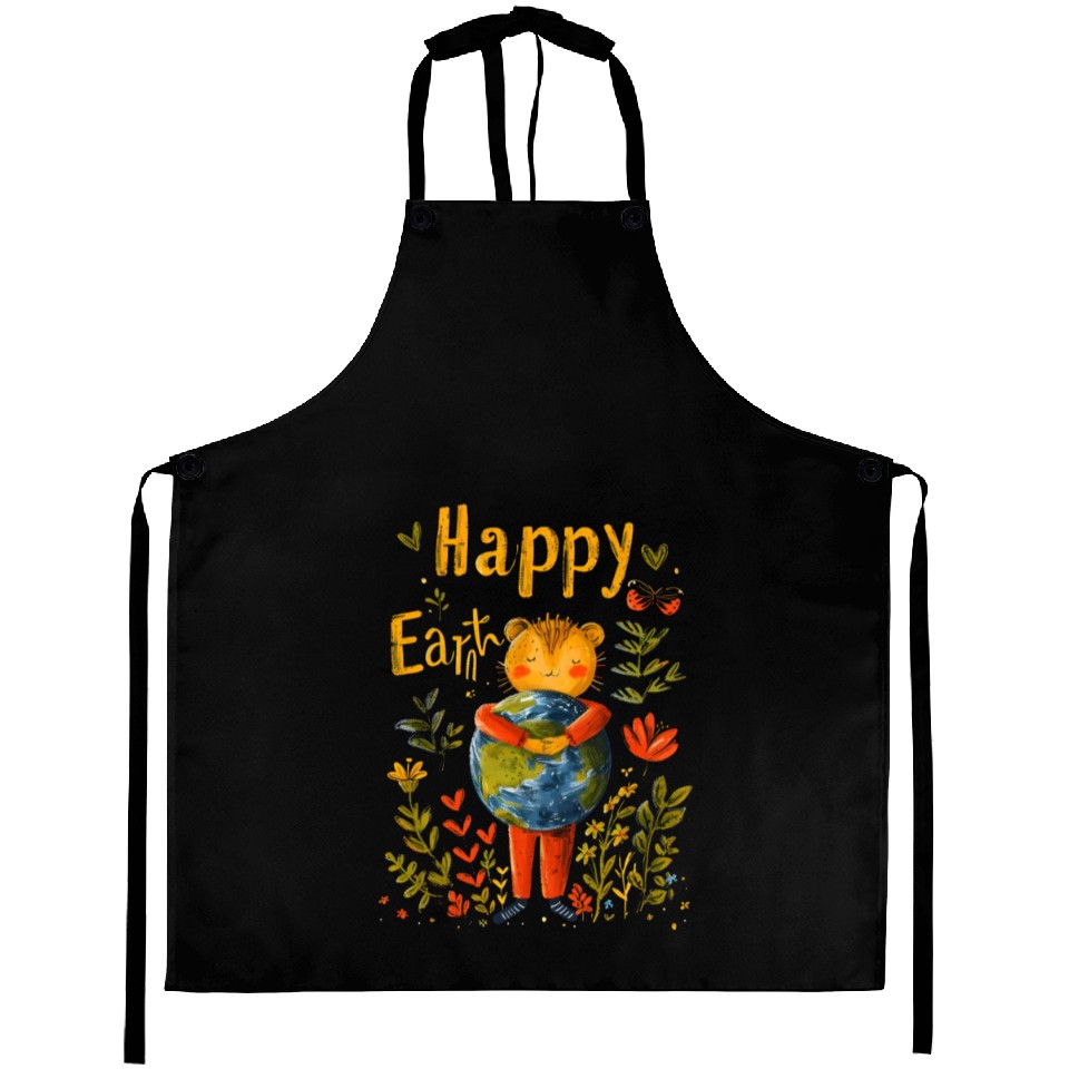 Happy Earth Hug: Embracing Sustainability Aprons | ID 52011288 by ...