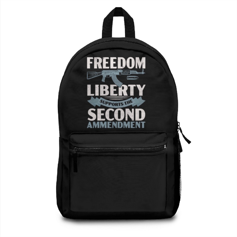 Freedom Liberty Supports The Second Amendment Backpacks | ID 95297103 ...