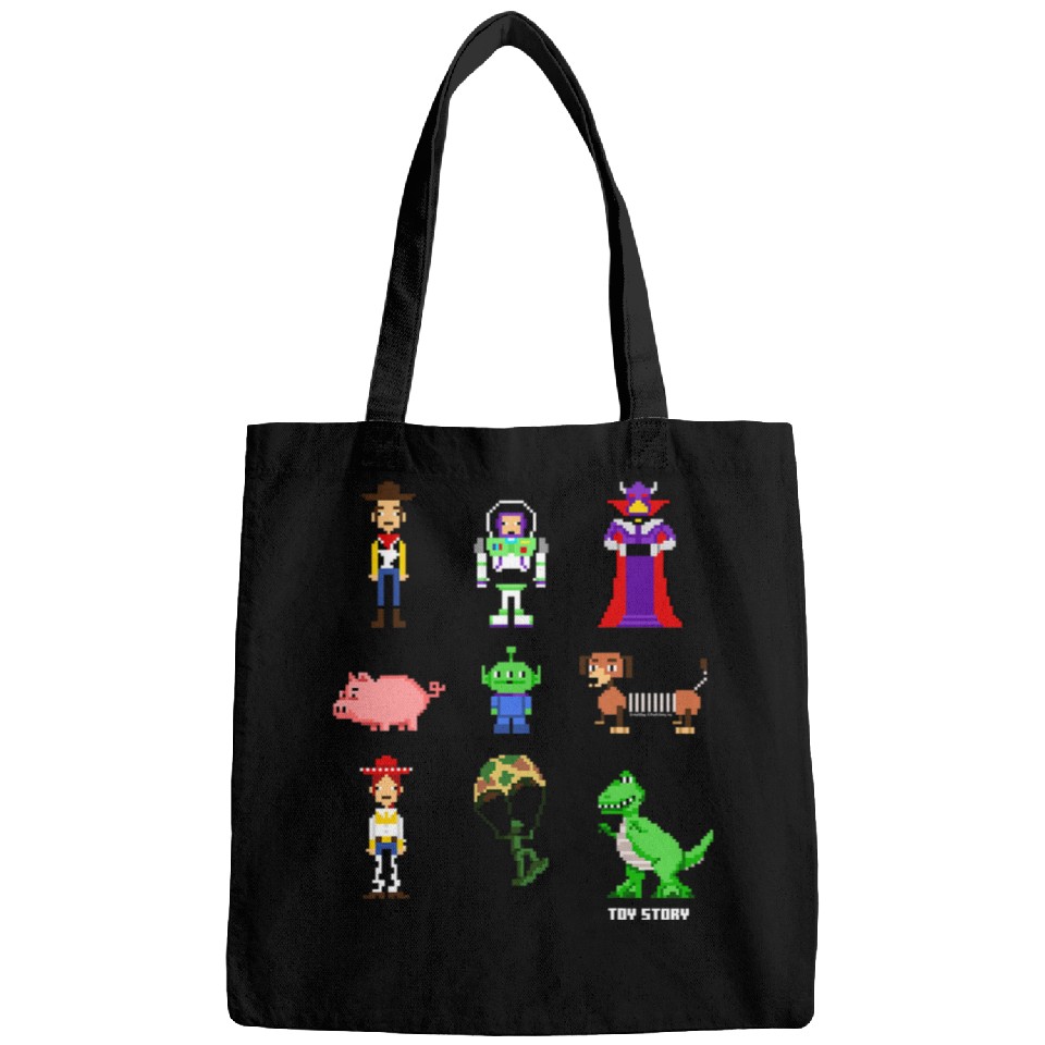 Disney Pixar Toy Story Pixel Toys 8 Bit Retro Style Icons Bags | ID ...