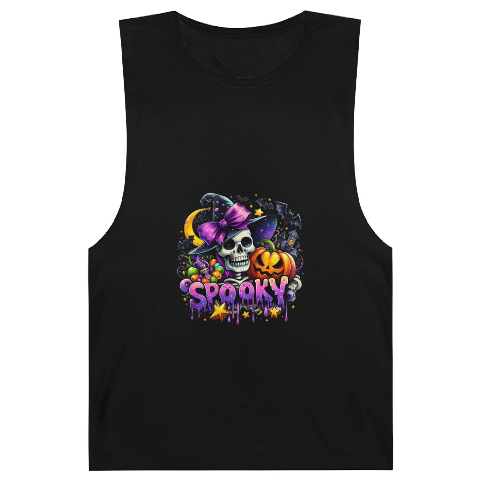 Halloween Spooky Season Witch Skeleton Barnard Tanks | ID 79922593 by ...