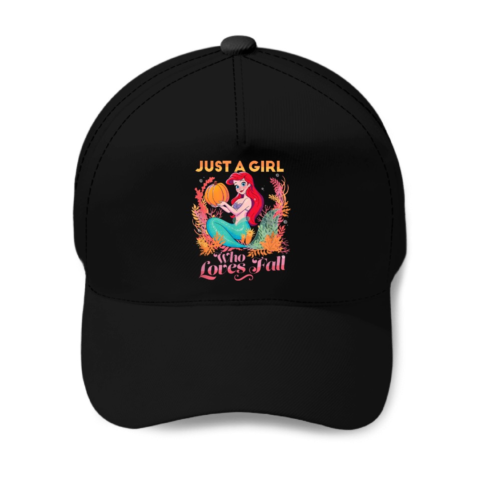 Disney Princess Halloween Little Mermaid Girl Wh Baseball Caps | ID ...