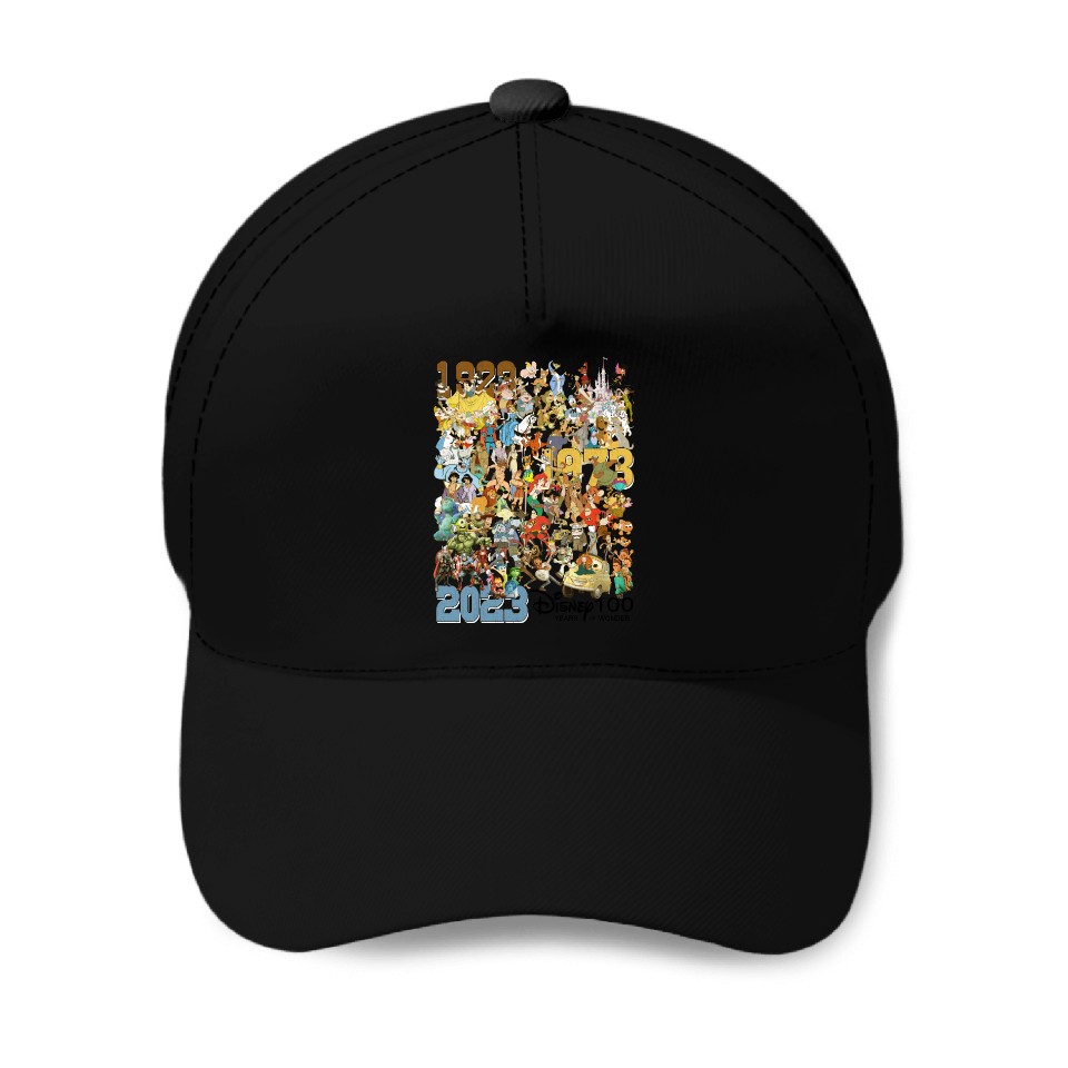 All Disney Characters 1923-2023 Baseball Caps, Disney 100 Years of ...
