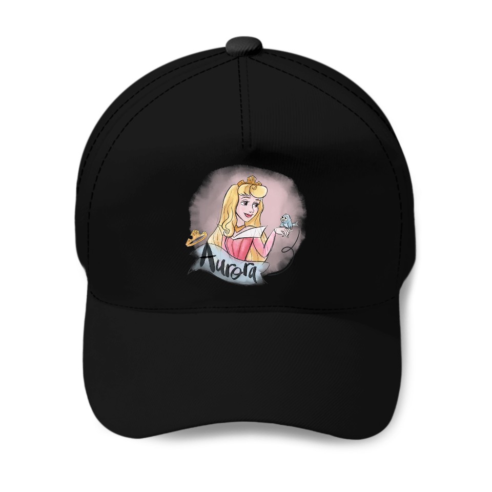 Disney Sleeping Beauty Princess Aurora In Pink Dress Baseball Caps | ID ...