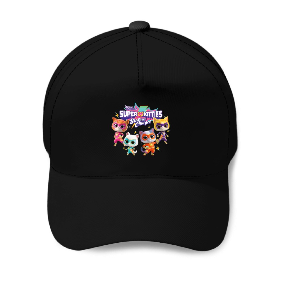 Disney SuperKitties SuPurr Charged Heroic Group Shot Baseball Caps | ID ...
