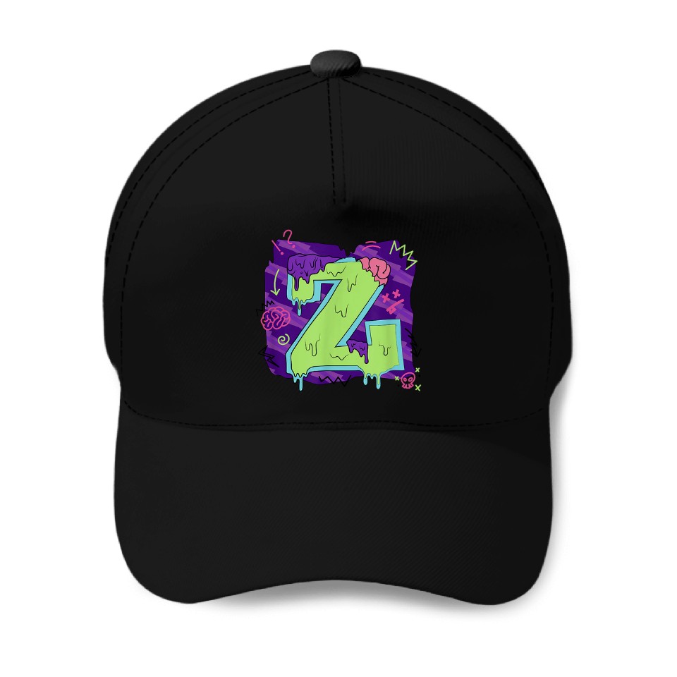 Disney Zombies Seabrook Football Letter Z Drippy Baseball Caps | ID ...