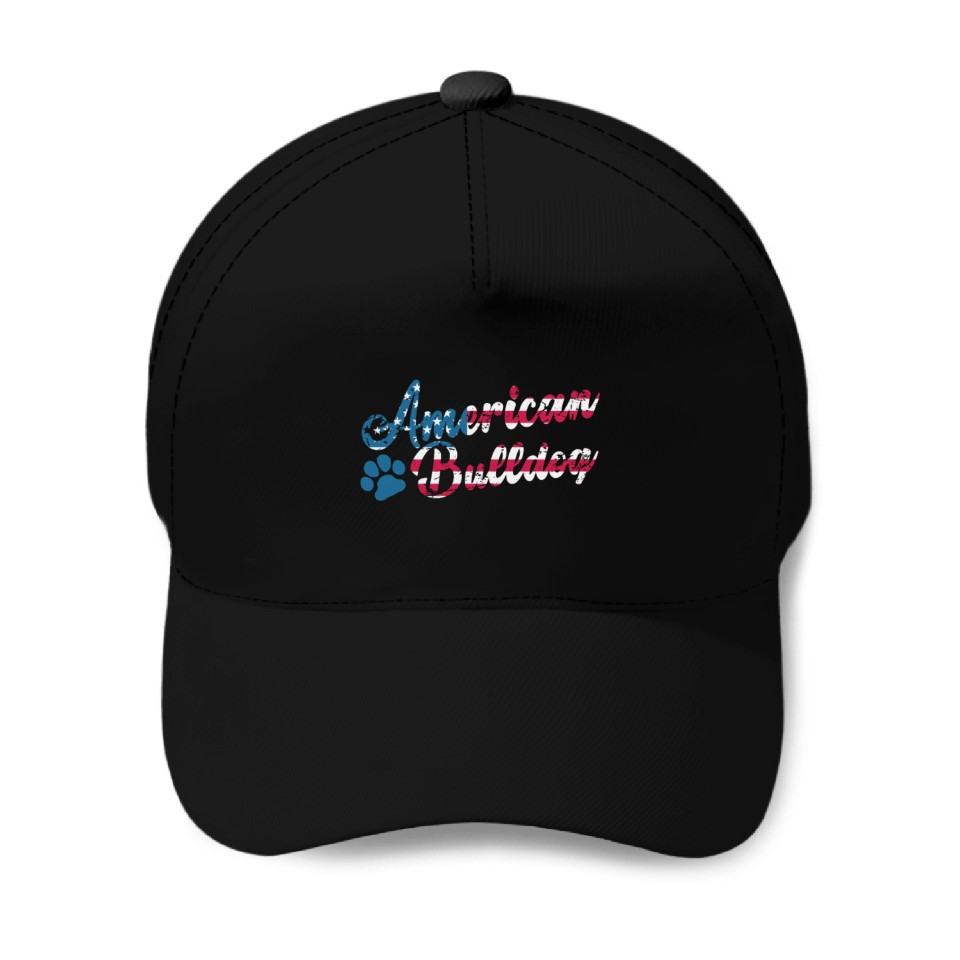 American Bulldog USA Flag and Dogs Paw Baseball Caps | ID 88624664 by ...