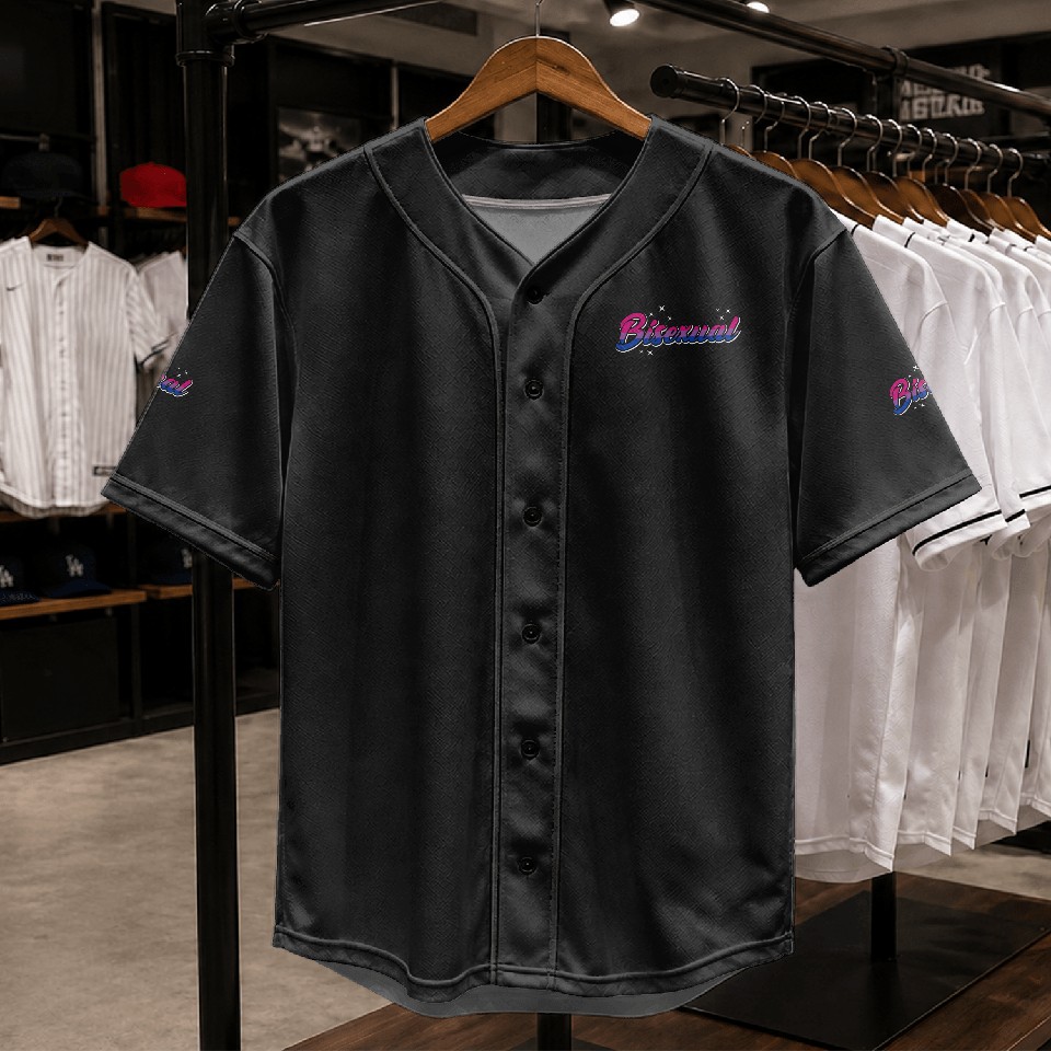 Bisexual Pride Flag Gender Equality LGBTQ Baseball Jerseys | ID ...