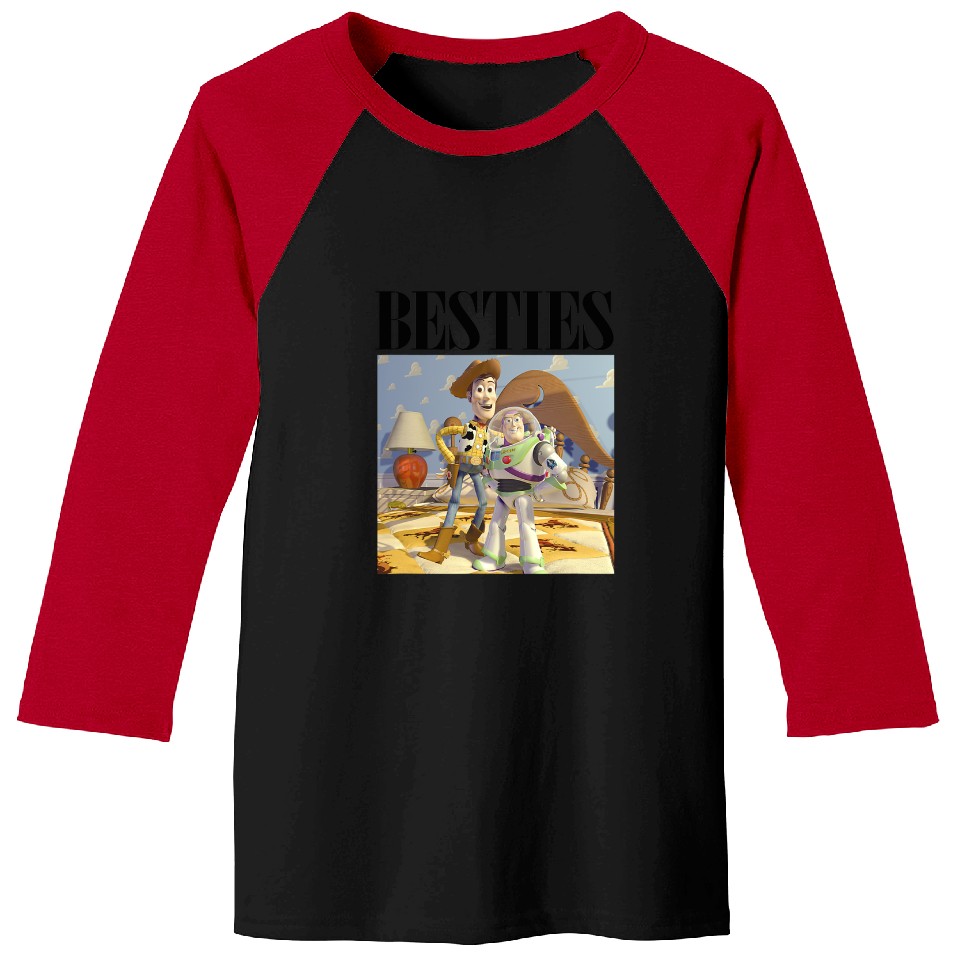 Disney Pixar Toy Story Buzz And Woody Besties Poster Baseball Tees | ID ...