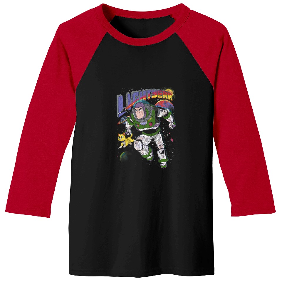 Disney Pixar Lightyear Buzz And Sox Retro Space Ranger Baseball Tees ...