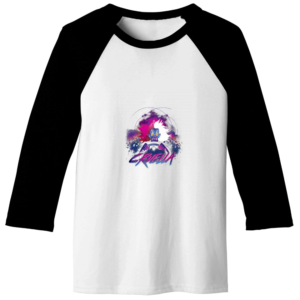 Disney Villains Cruella Angry Driver Stencil Graphic Baseball Tees | ID ...
