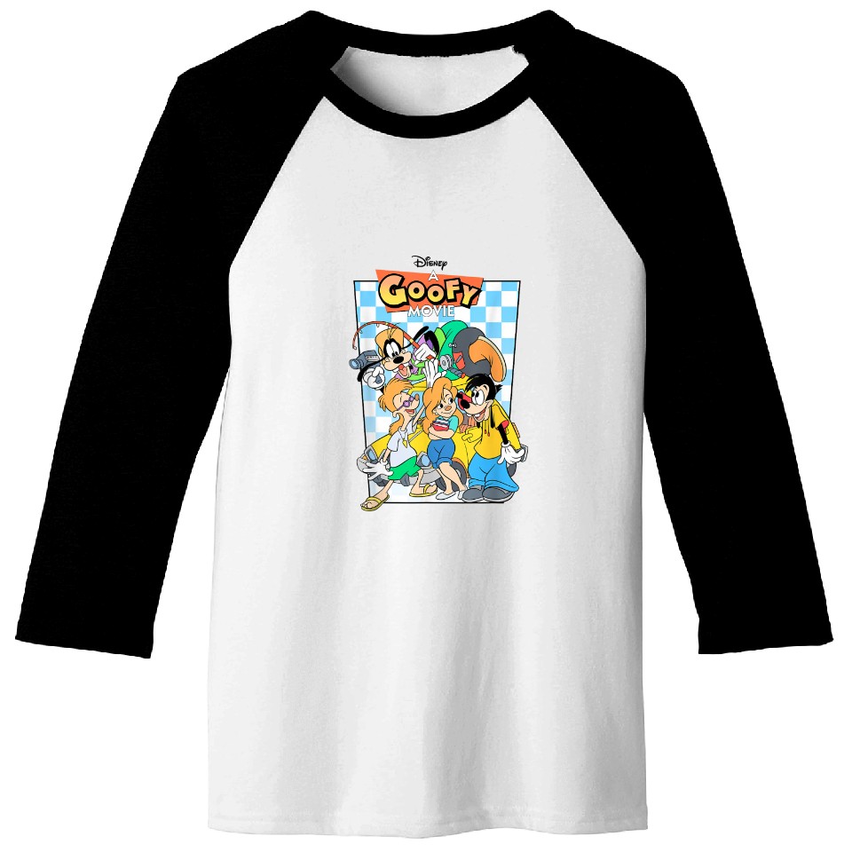 Disney A Goofy Movie Iconic Group Shot Big Chest Poster Baseball Tees ...