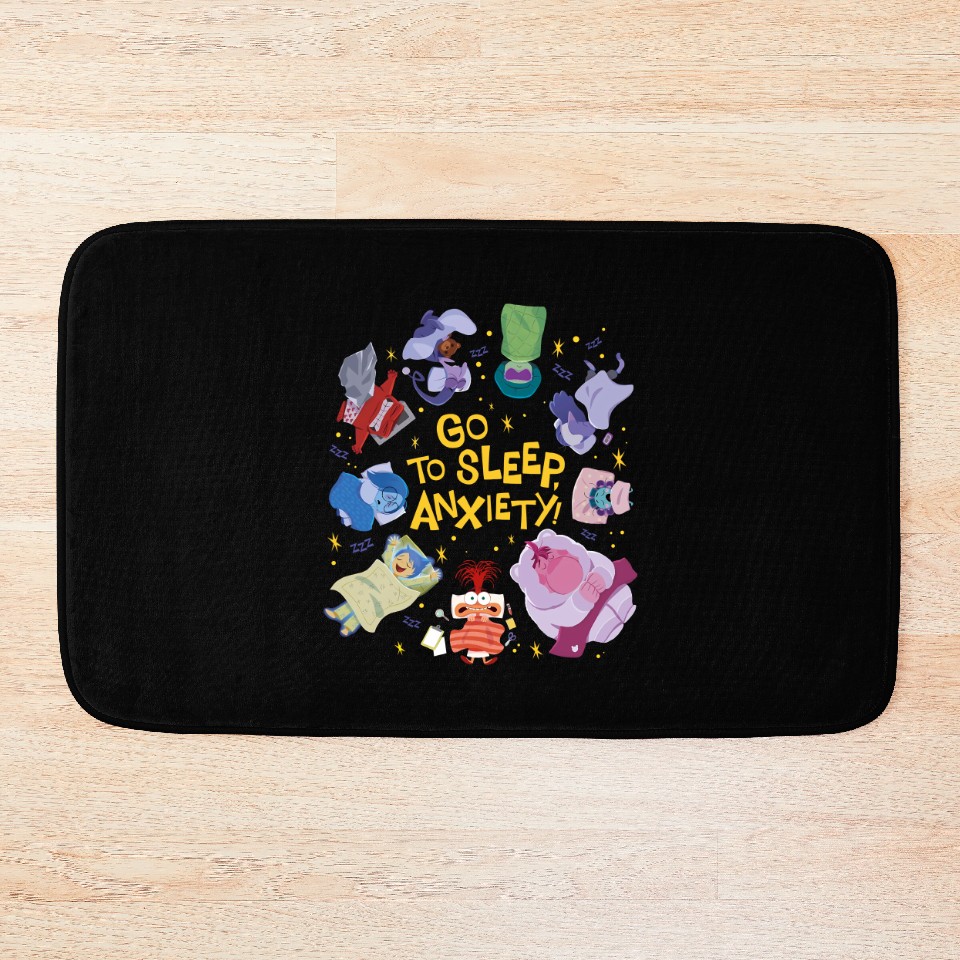 Disney Inside Out 2 Go to Sleep Anxiety Bath Mats, The Emotional ...