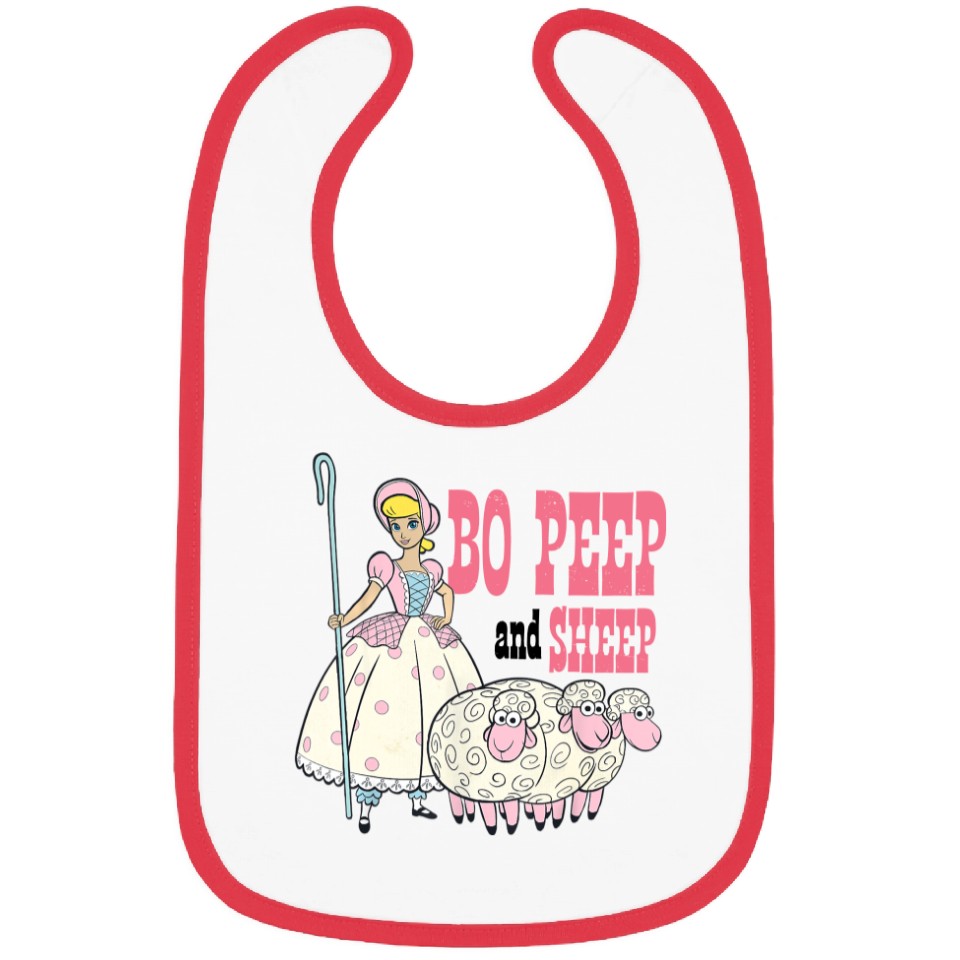 Vintage Bo Peep and Sheep Bibs, Toy Story Bo Peep Bibs, Disney Pixar ...