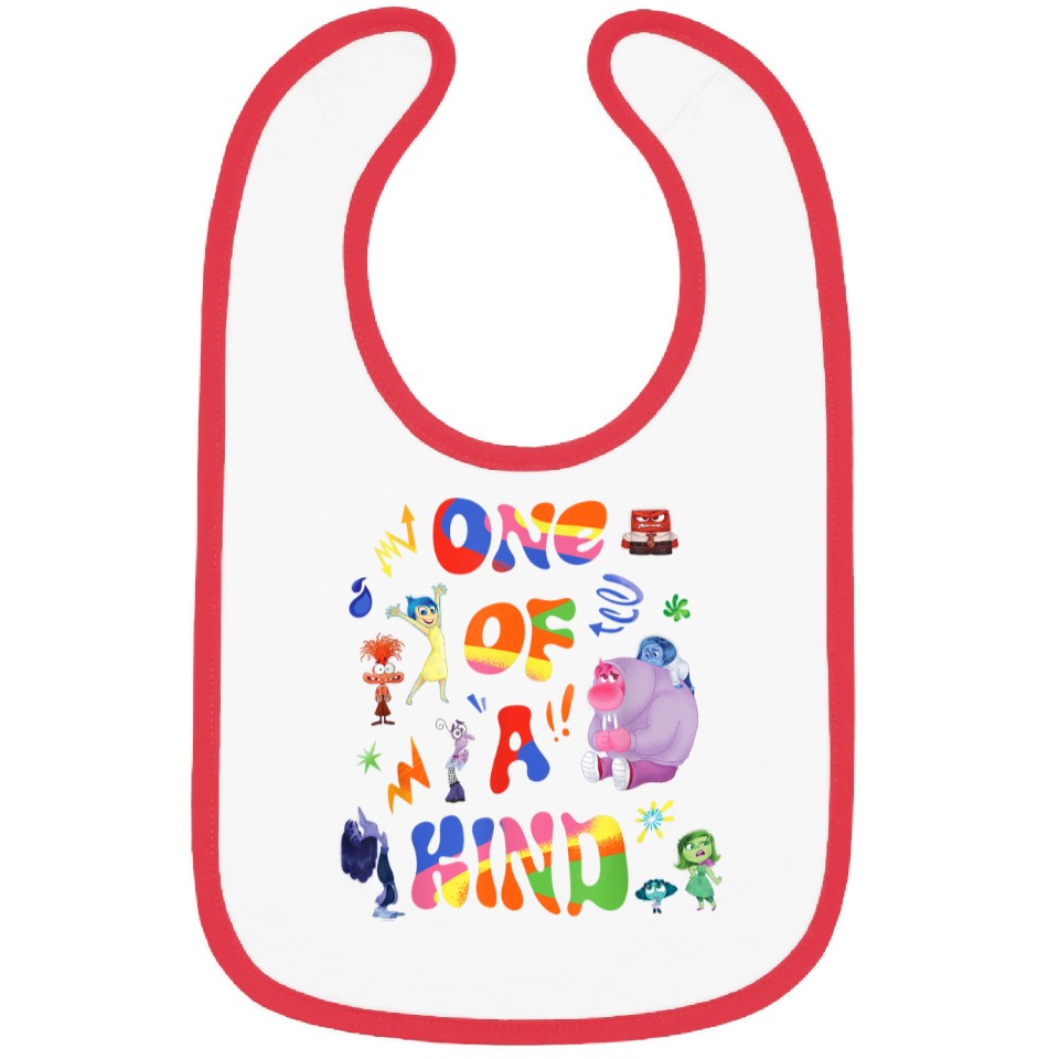 Disney And Pixars Inside Out 2 Emotions One Of A Kind Gifts Bibs | ID ...