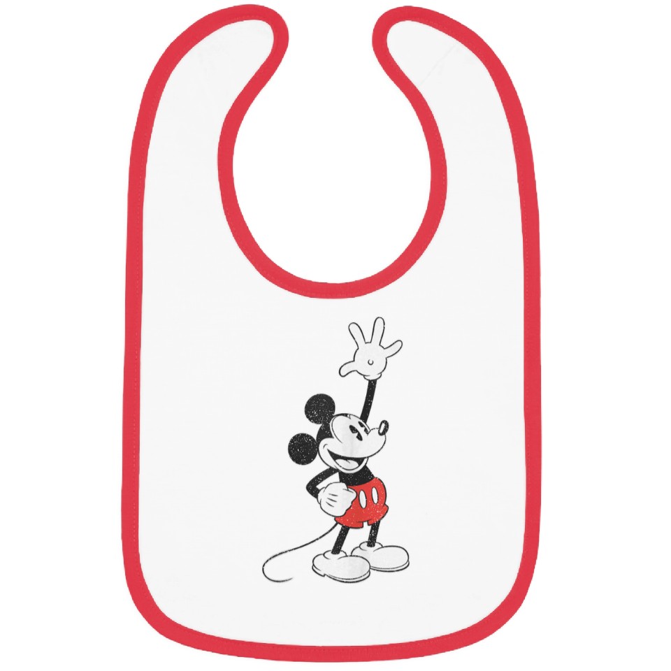 Disneys Vintage Mickey Mouse Hey There Bibs | ID 20839422 by Islam ...