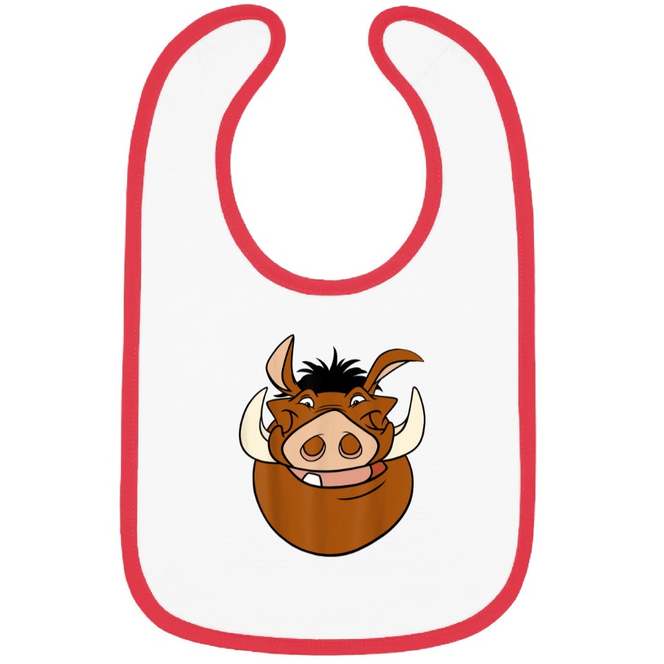 Disney The Lion King Pumbaa Big Face Portrait Bibs | ID 20879958 by F ...