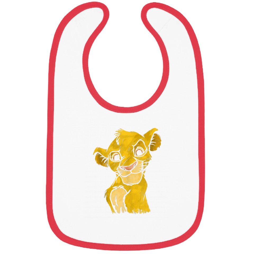 Disney Lion King Young Simba Smiling Portrait Sketch Bibs | ID 20924464 ...