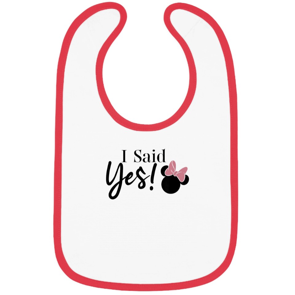 Disney Mickey Friends Minnie Mouse I Said Yes V2 Bibs | ID 20954990 by ...
