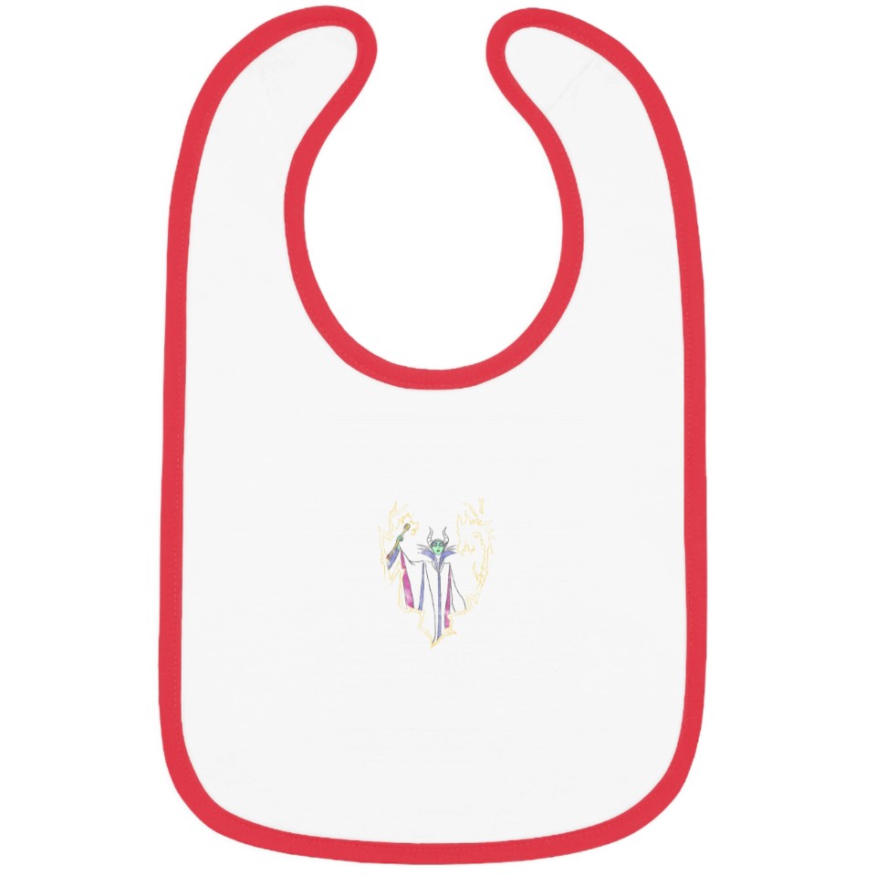 Disney Maleficent Line Art Portrait Bibs | ID 20956061 by W Consulting ...