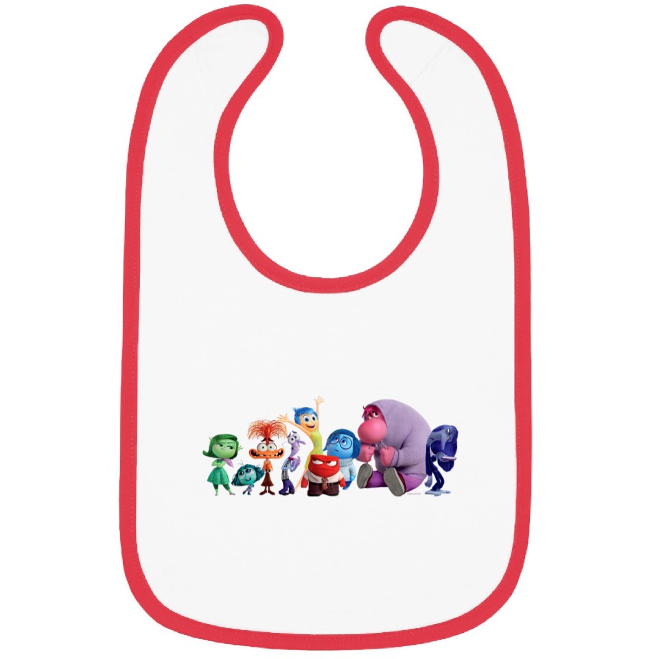 Disney And Pixars Inside Out 2 Emotions Group All Together Bibs | ID ...