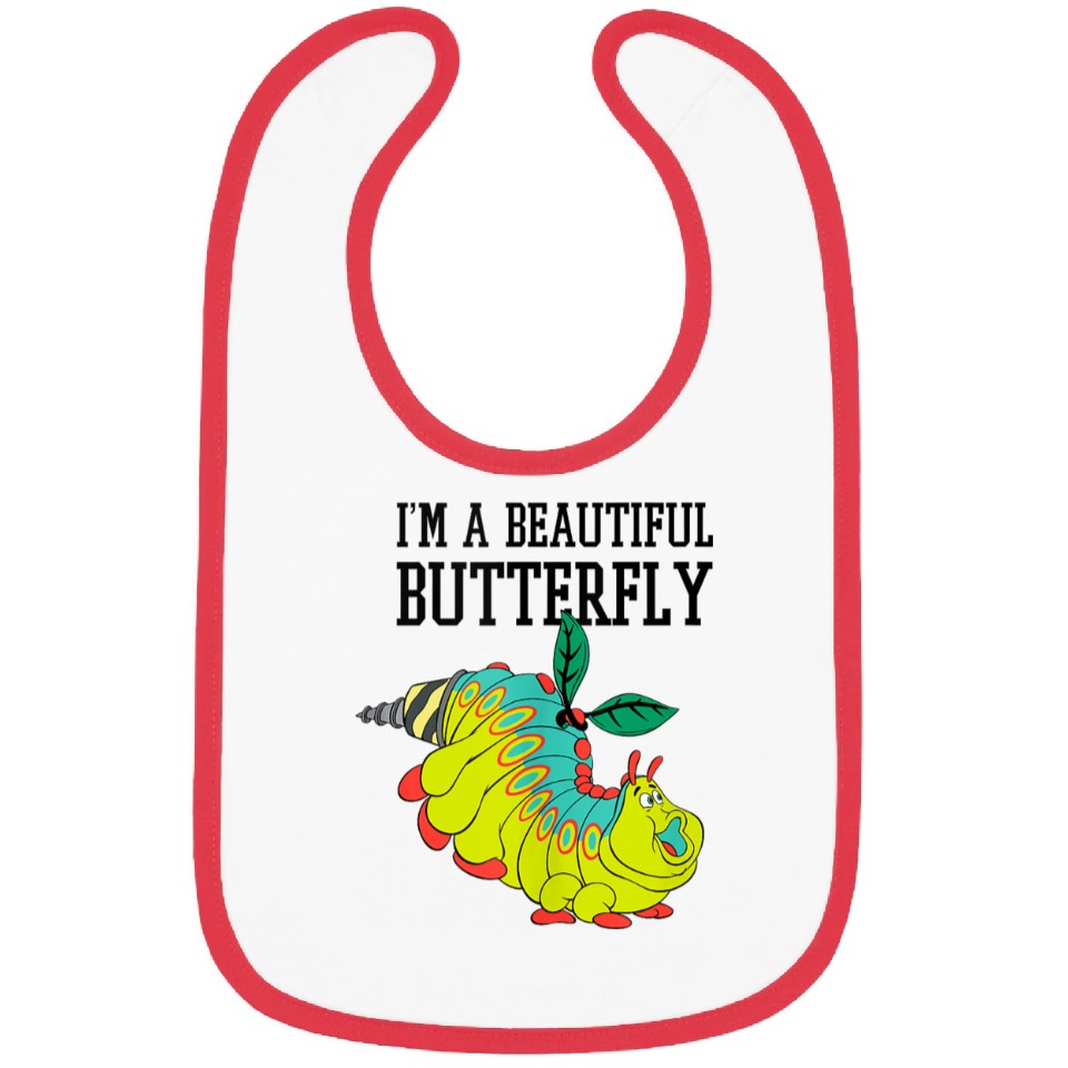 Disneyss Pixars A Bug's Life Heimlich I'm A Beautiful Butterfly Bibs ...