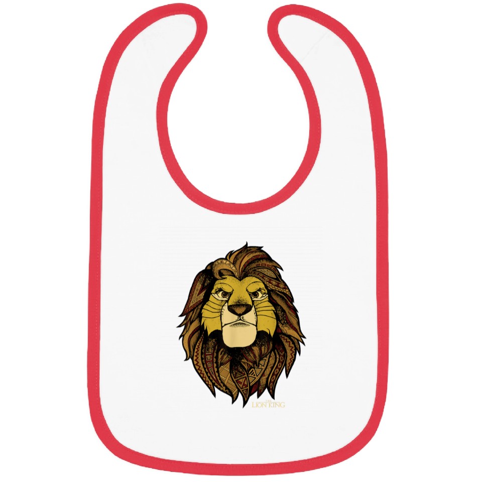 Disney The Lion King Simba Tribal King Distresse Bibs | ID 21088520 by ...
