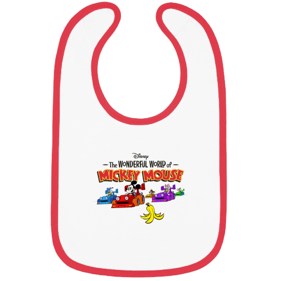 Disney The Wonderful World of Mickey Mouse Race Cars Bibs | ID 21304375 ...
