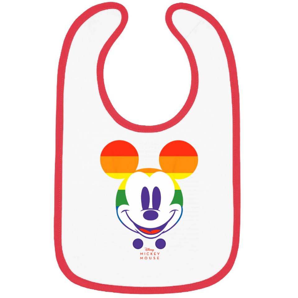 Disney Year of the Mouse Happy as a Rainbow Mickey June Bibs | ID ...