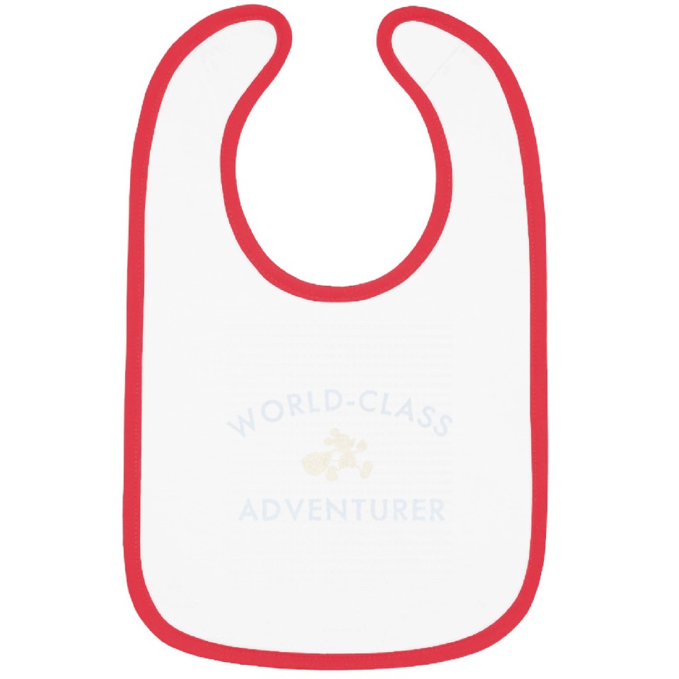 Disney Mickey And Friends World Class Adventurer Retro Logo Bibs | ID ...