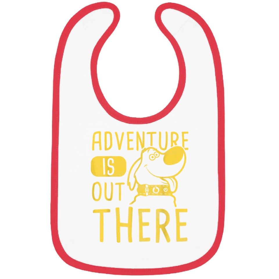 Disneyss Pixars Up Dug Adventure Is Out There Yellow Line Art Bibs | ID ...