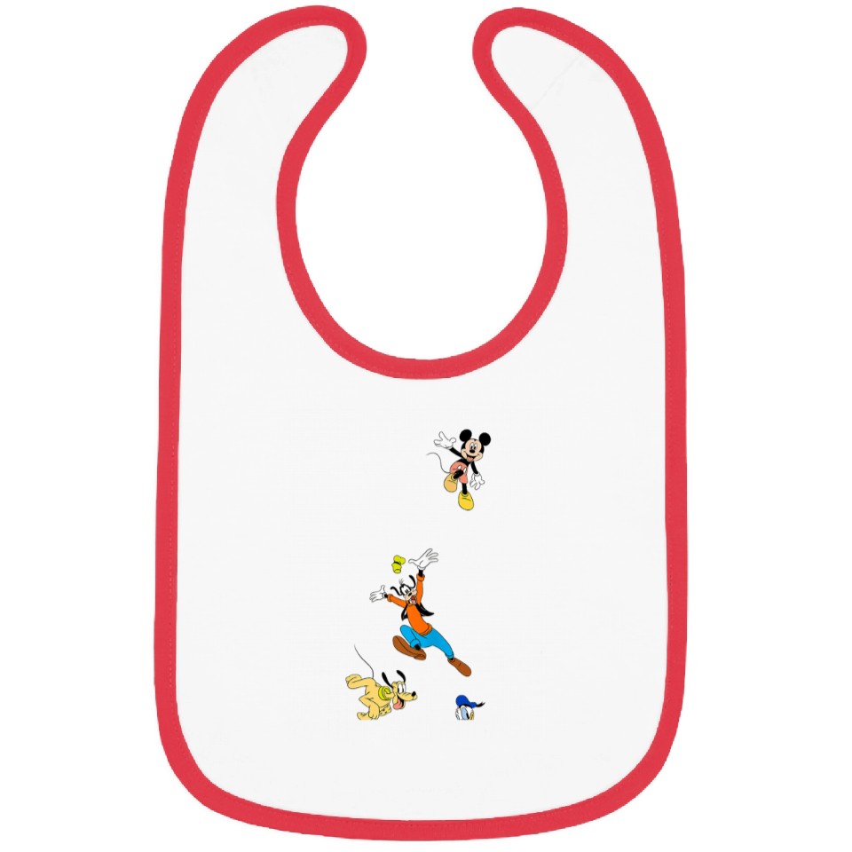 Disney Mickey And Friends Goofy Donald Falling C Bibs | ID 21598640 by ...