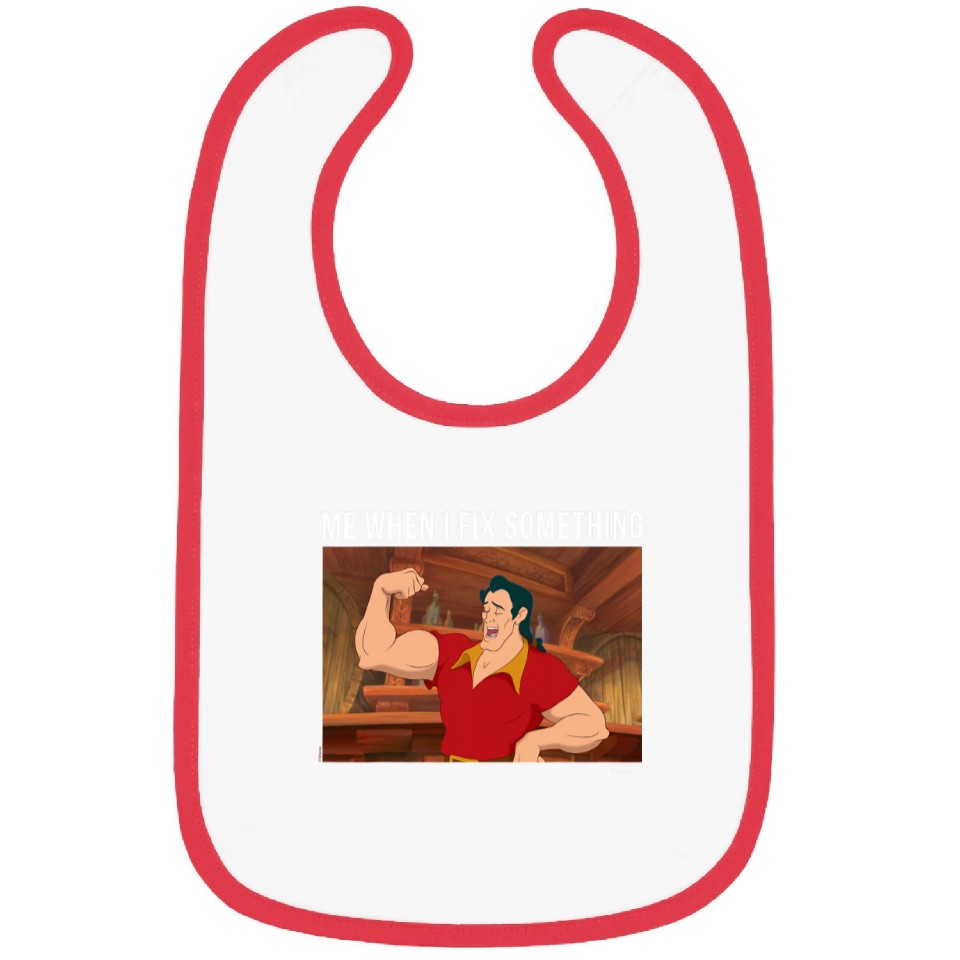Disney Princess - Gaston When I Fix Something Bibs | ID 21773548 by ...