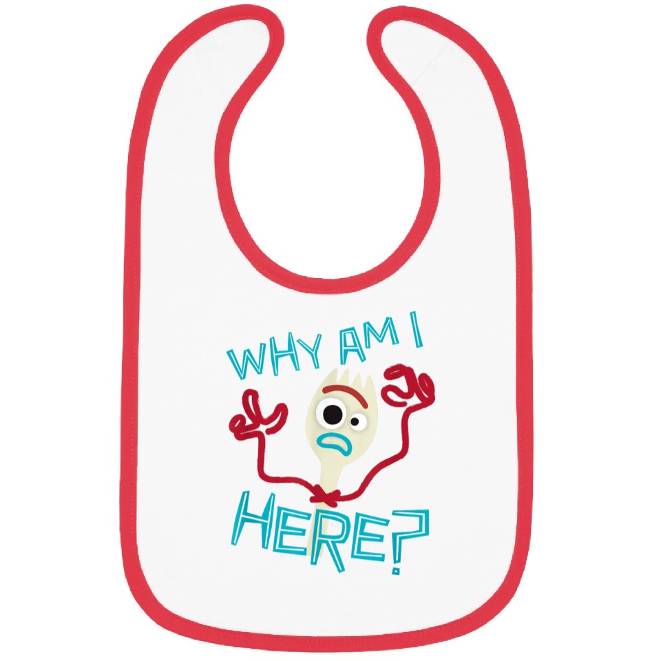 Disney Pixar Toy Story 4 Cute Forky Why Am I Here Logo Bibs | ID ...