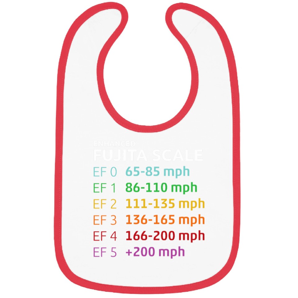 Enhanced Fujita Scale Tornado Meteorologist Storm Chasing Bibs | ID ...