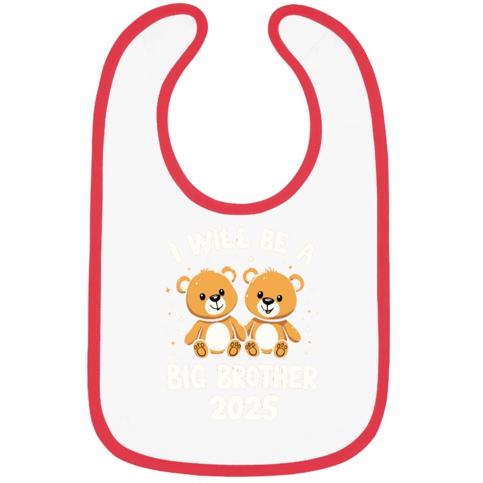 Teddy Bear Big Bro 2025 Bibs | Pregnancy Announceme | ID 65710425 by ...