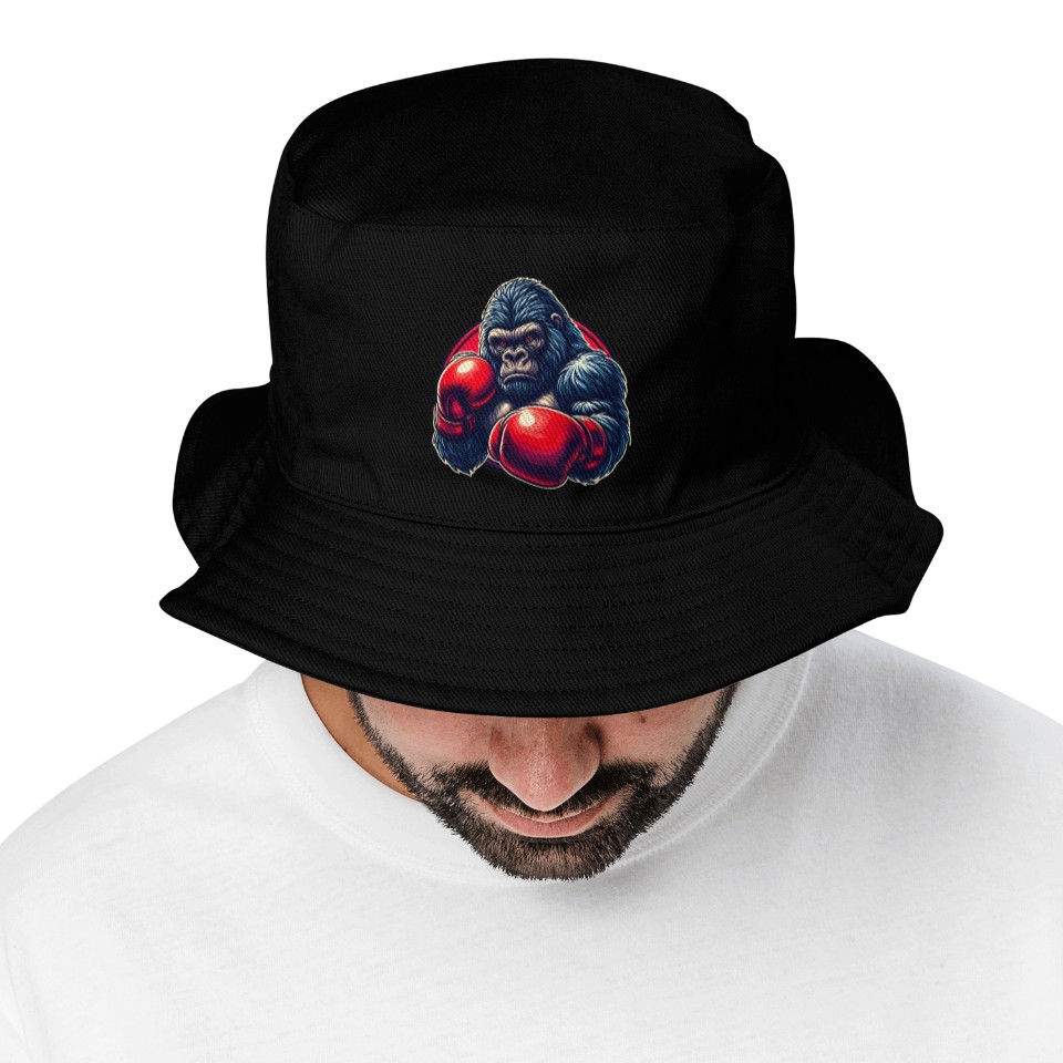 Boxing Gorilla Martial Arts Fighter Boxing Lover Bucket Hats | ID ...