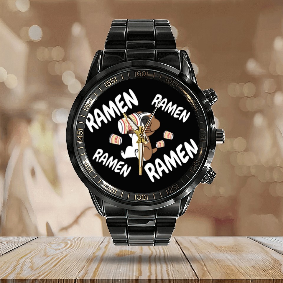 Boxer Dog Instant Ramen Noodles Calendar Steel Band Watch | ID 55089869 ...