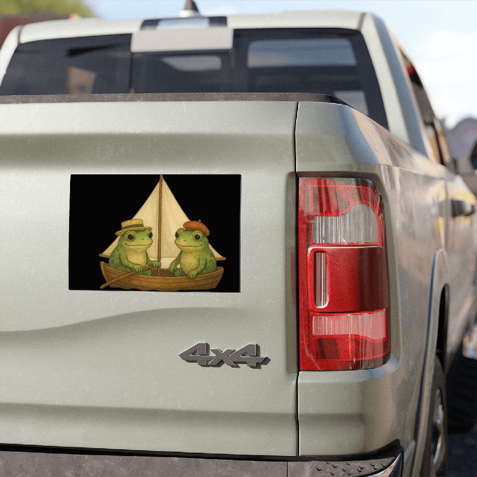 Frog Boat Car Magnets | ID 56602372 by Camila Fernandes | Printblur