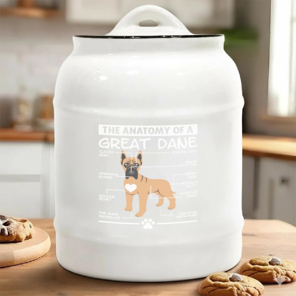 The Anatomy of A Great Dane Ceramic Cookie Jars | ID 78253493 by Camila ...