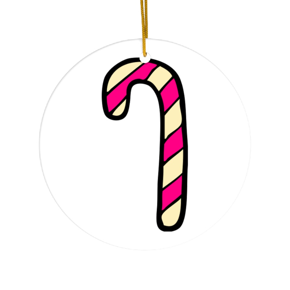 Candy cane Ceramic Ornaments | ID 58708493 by Camila Fernandes | Printblur