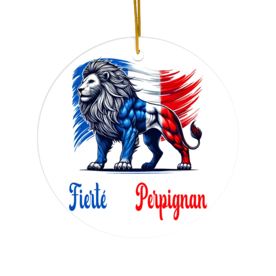 The pride of Perpignan flag design Ceramic Ornaments | ID 44018242 by ...