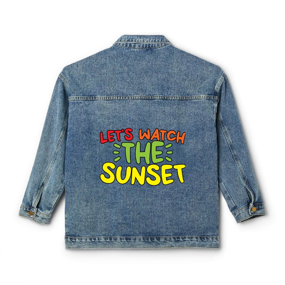 Let's Watch The Sunset 3 Classic Women's Denim Jackets | ID 60513552 by ...