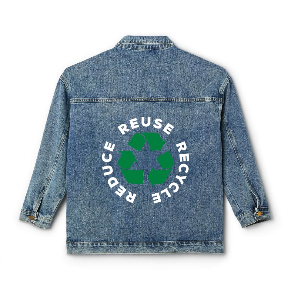 Reduce Reuse Recycle World Environment Day Gift Classic Women's Denim ...