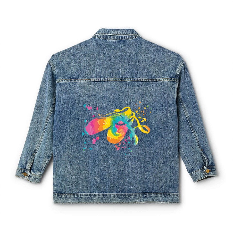 Ballet Shoes Dancer Woman Ballerina Classic Women's Denim Jackets | ID ...