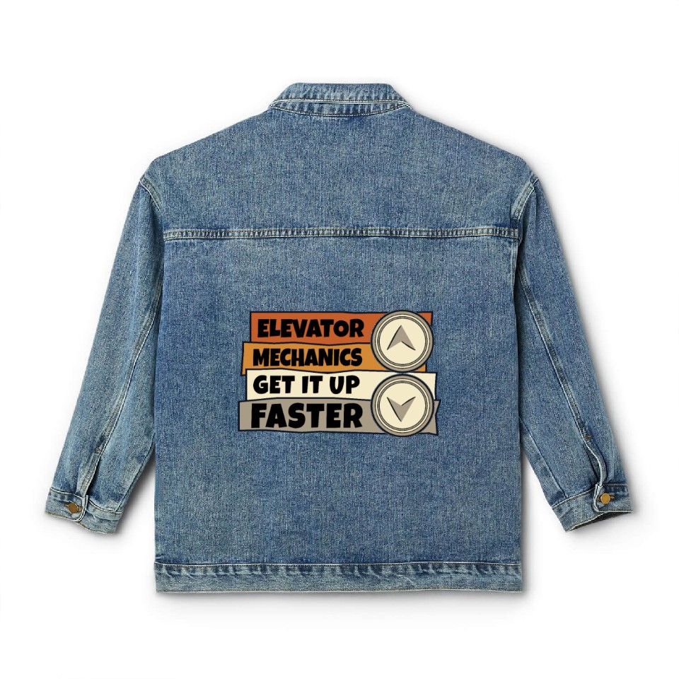 Elevator Mechanics Get It Up Faster Repair Classic Women's Denim ...
