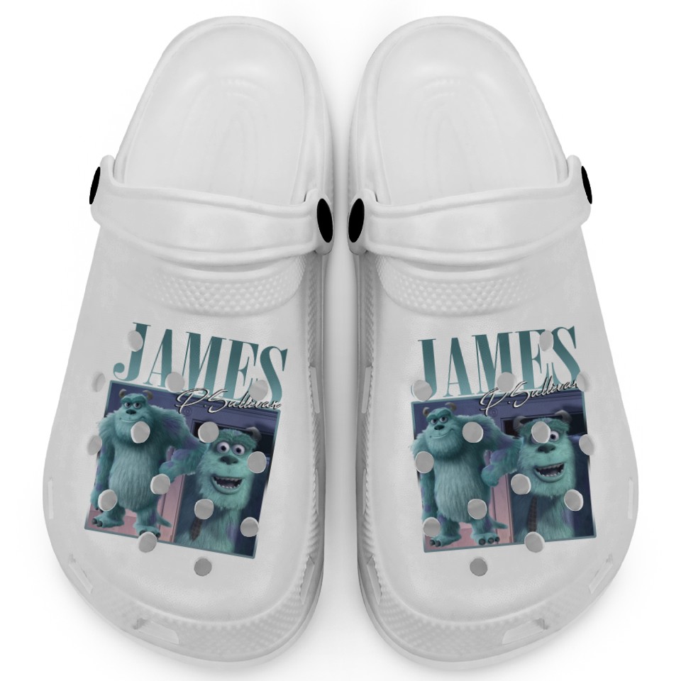James P.Sullivan Disney Monsters Retro Clogs, Monsters Inc Vintage ...