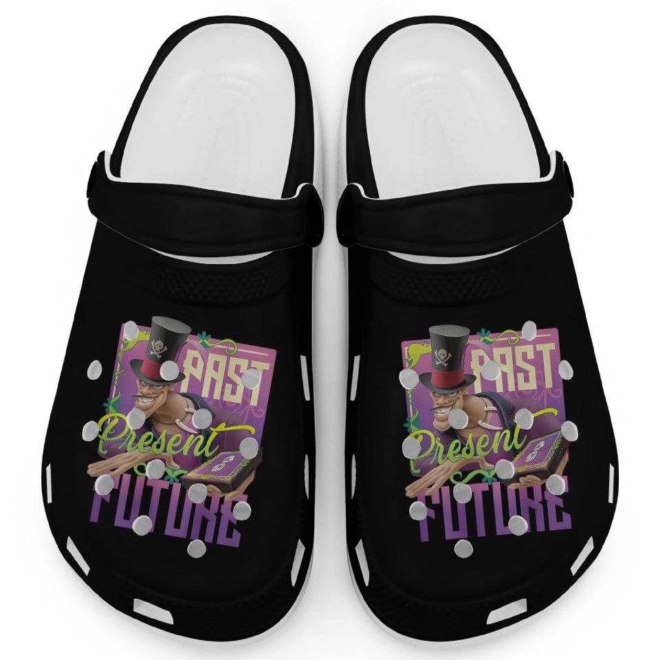 Disney Princess And The Frog Facilier Cards Graphic Vintage Clogs | ID ...