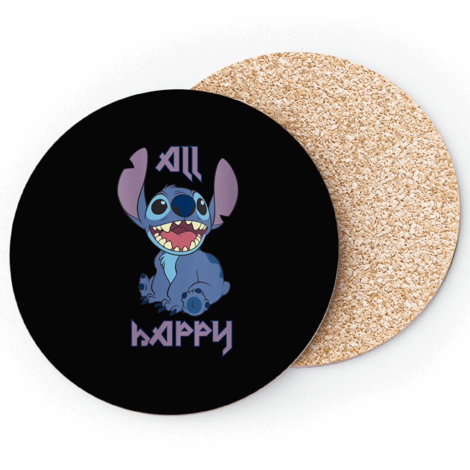 Womens Disney Lilo Stitch All Happy Cute Stitch Smiling Portrait ...