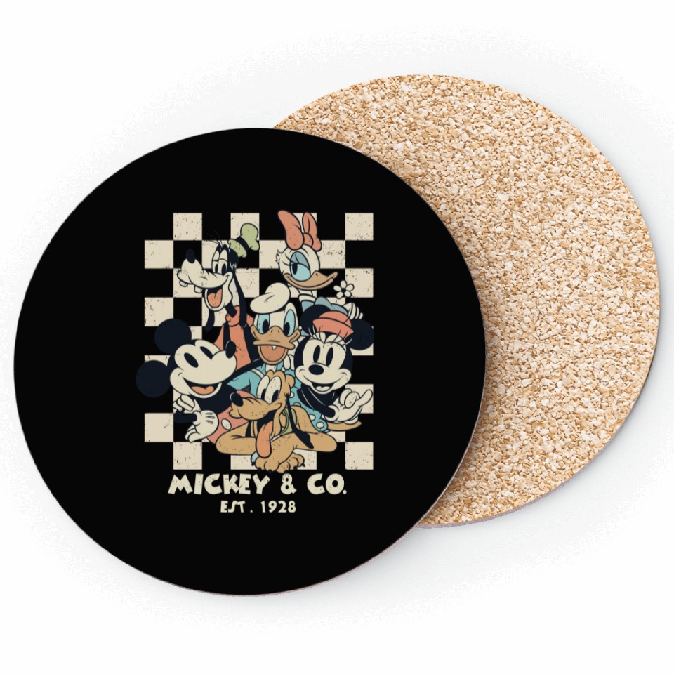 Vintage Mickey & Co 1928 Coasters, Mickey And Friends Coasters ...